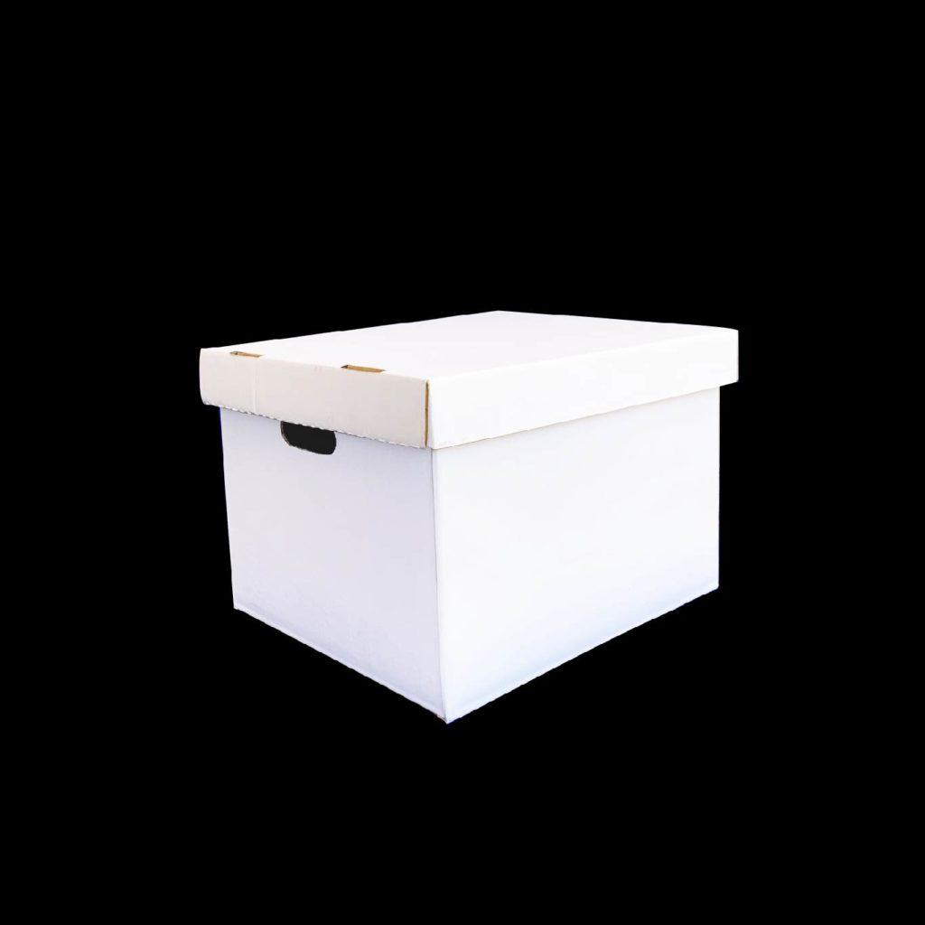 Cajas para archivo blanca (Fondo y tapa #4156) - DEMPAQUE